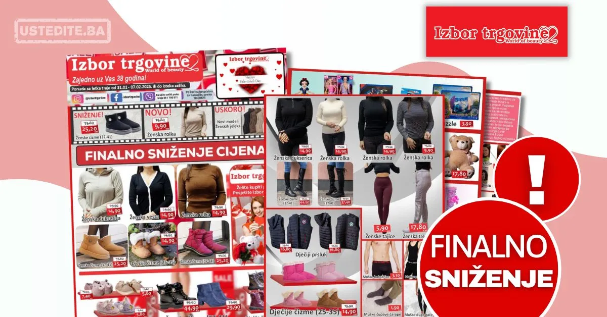 Izbor trgovine katalog 31.1.-7.2.2025. - ustedite.ba
