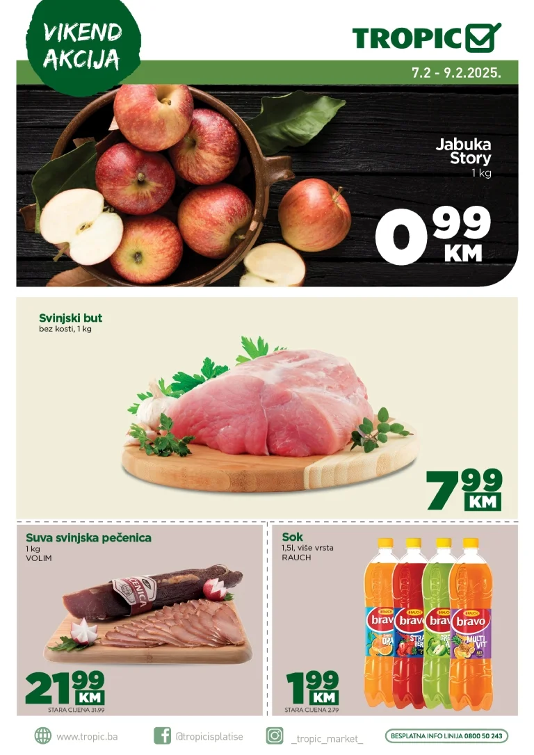 Tropic vikend akcija 7-9.2.2025. - ustedite.ba