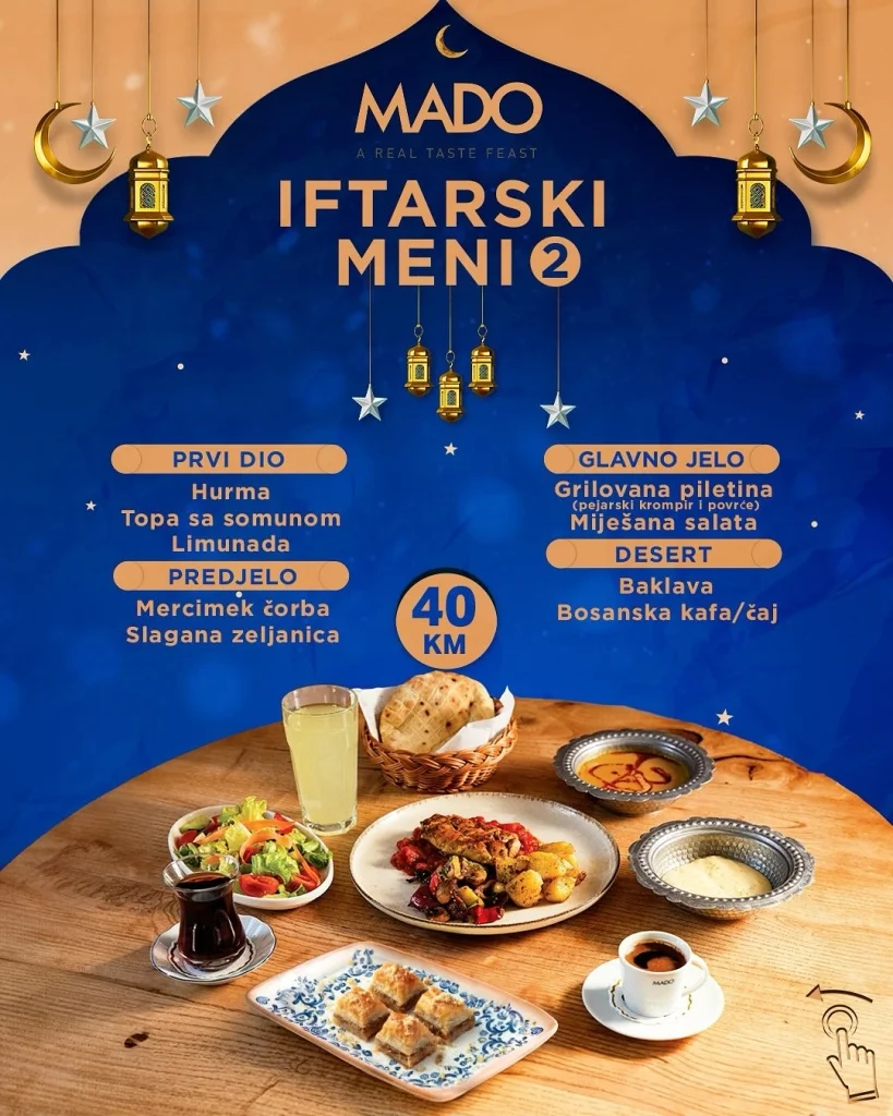 Mado IFTARSKI MENI 📍 Sarajevo 2025. - ustedite.ba