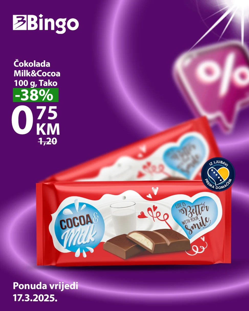Bingo CIJENA DANA 17.3.2025. - ustedite.ba