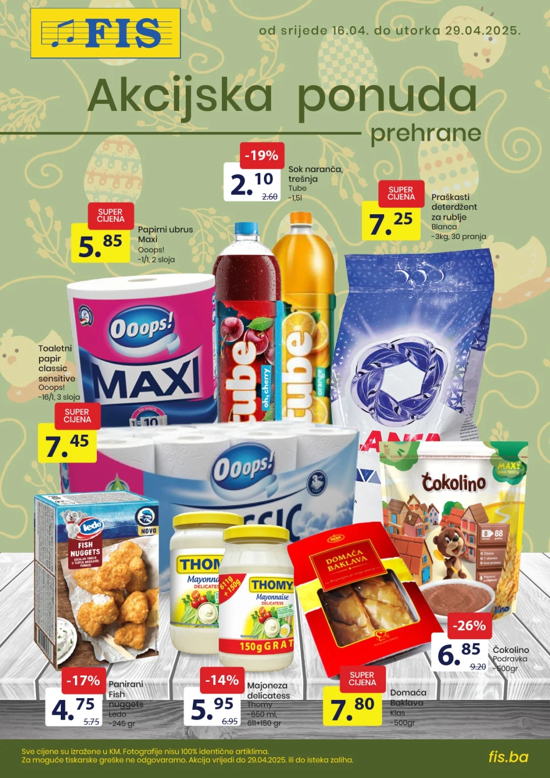 Fis katalog PREHRANA & HEMIJA 16-29.4.2025. - ustedite.ba