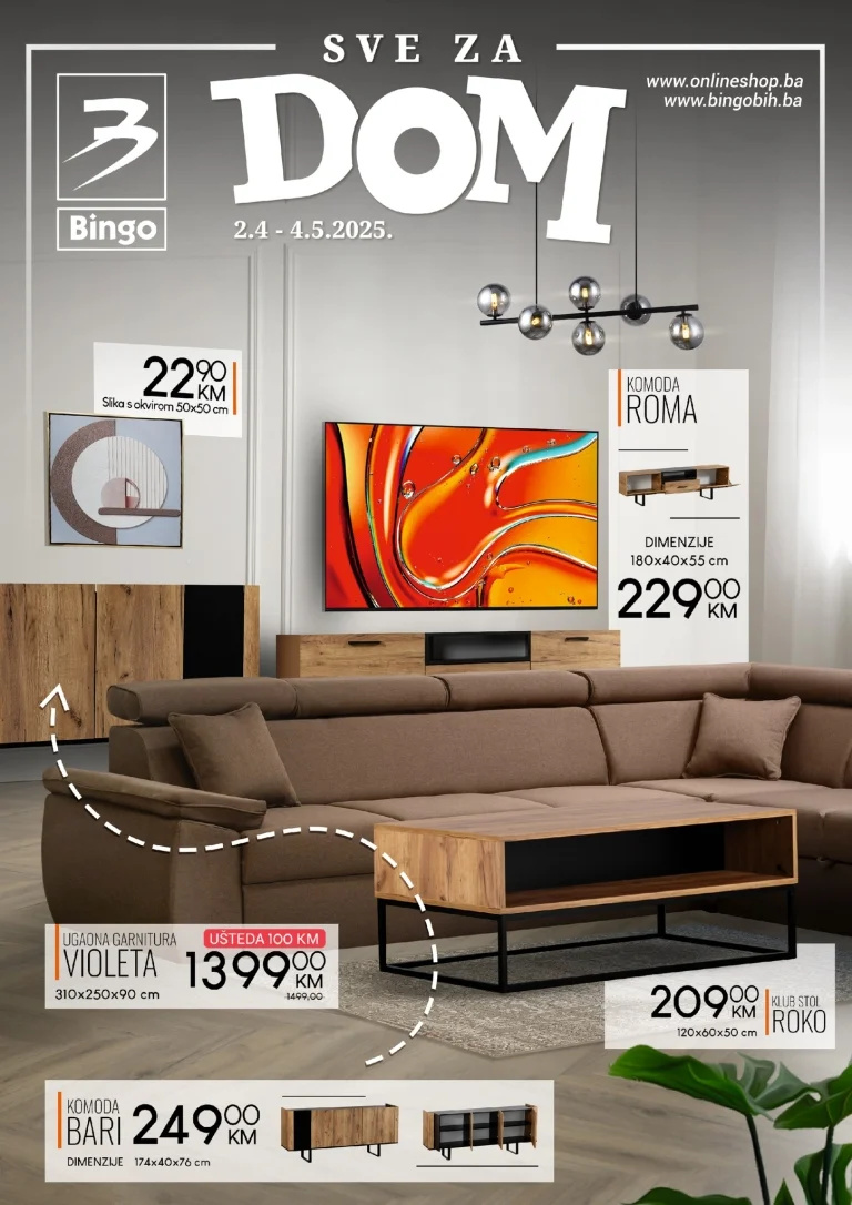 Bingo katalog NAMJEŠTAJ 2.4-4.5.2025. - ustedite.ba