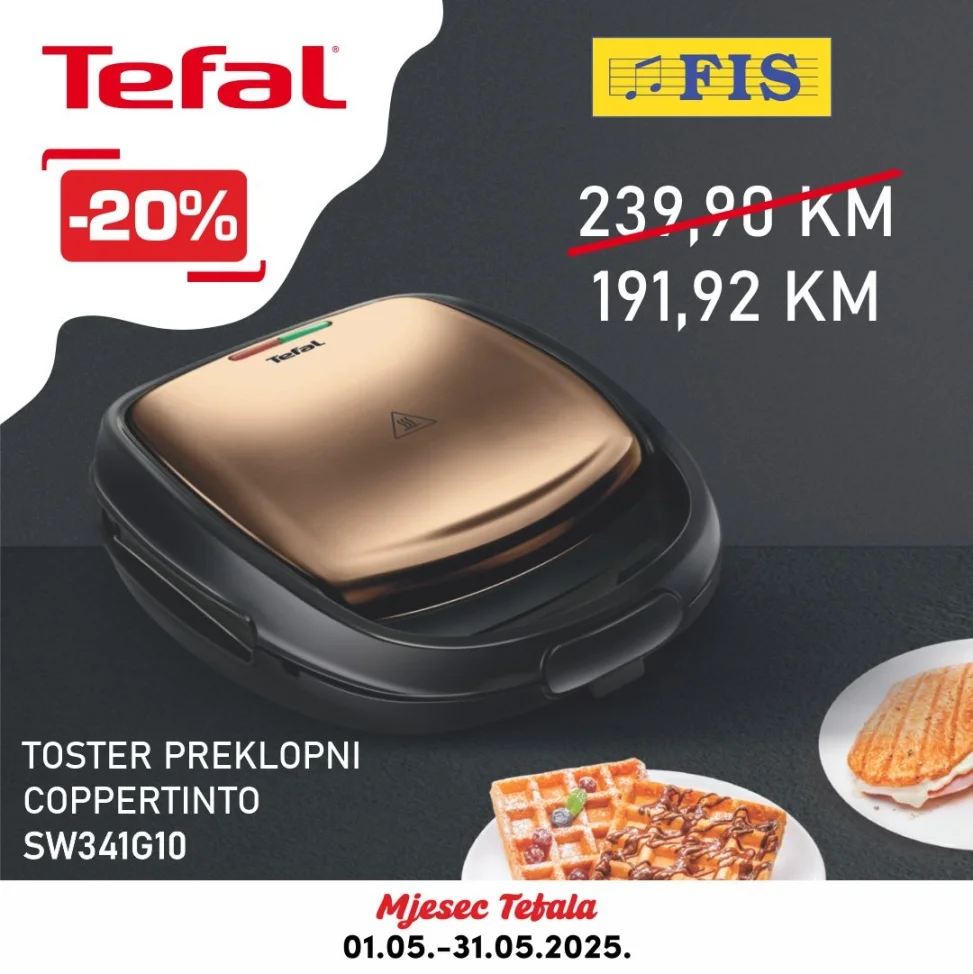 Fis akcija TEFAL – sniženje do 31.5.2025. - ustedite.ba