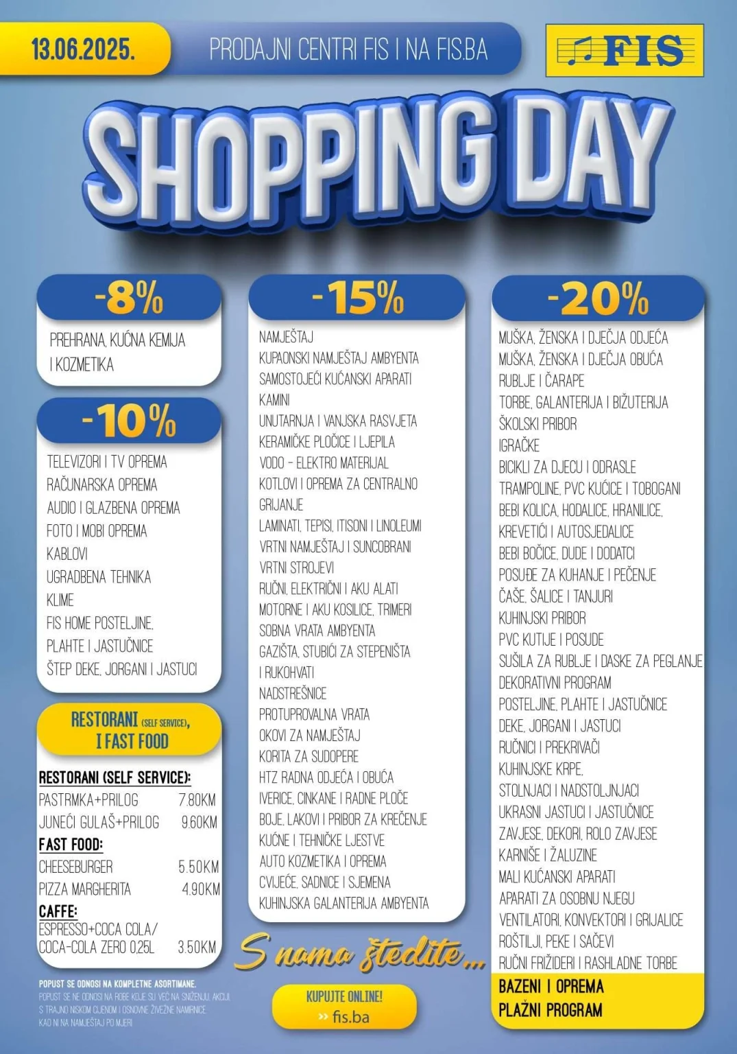 Fis SHOPPING DAY 13.6.2025. - ustedite.ba