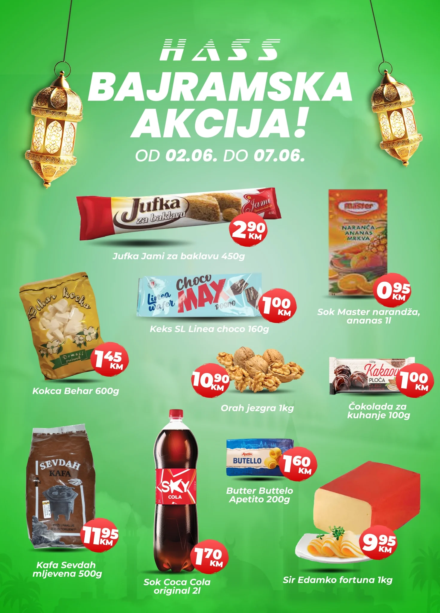 Has komerc BAJRAMSKA AKCIJA 2-7.6.2025. - ustedite.ba