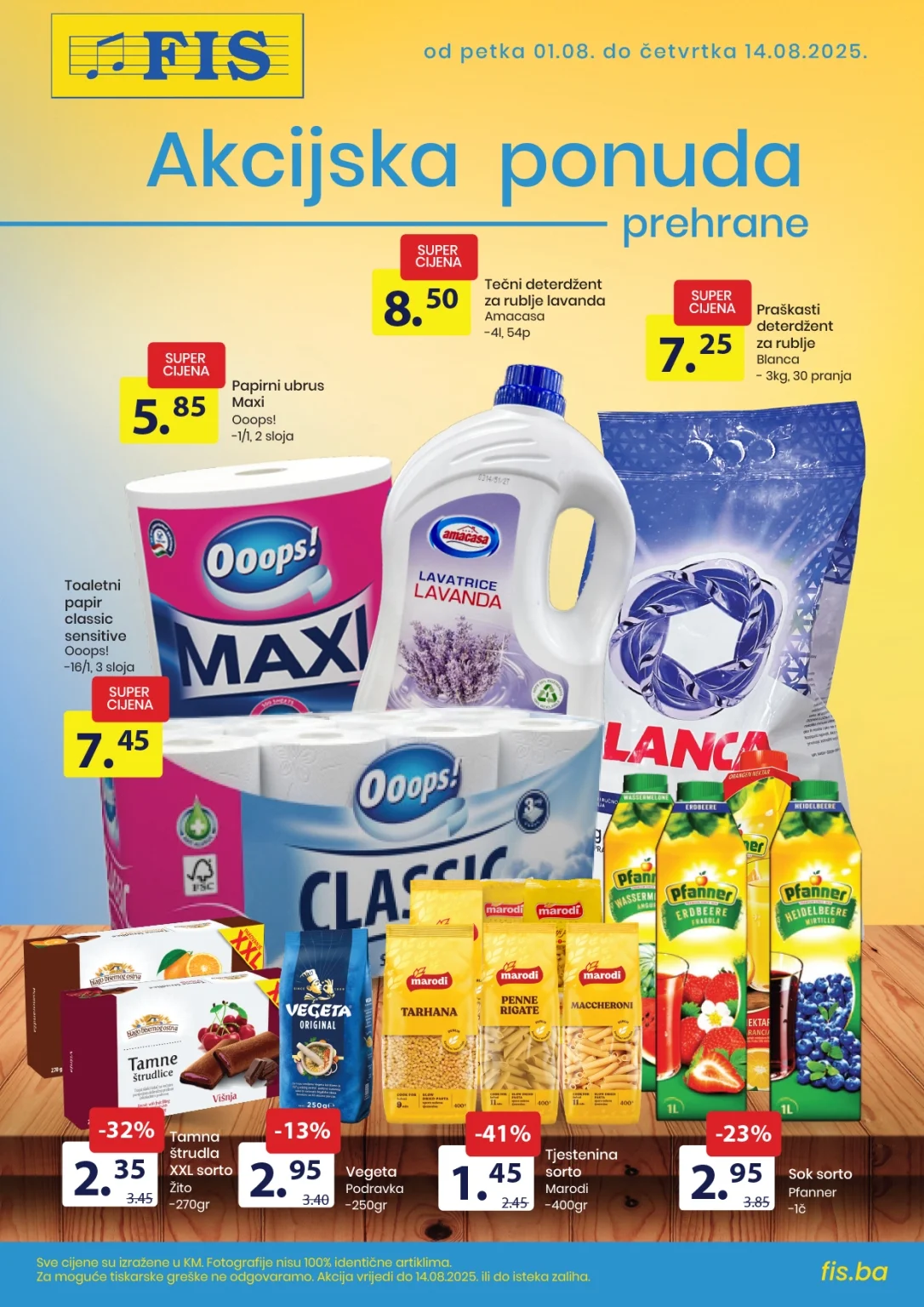 Fis katalog PREHRANA & HEMIJA 1-14.8.2025. - ustedite.ba