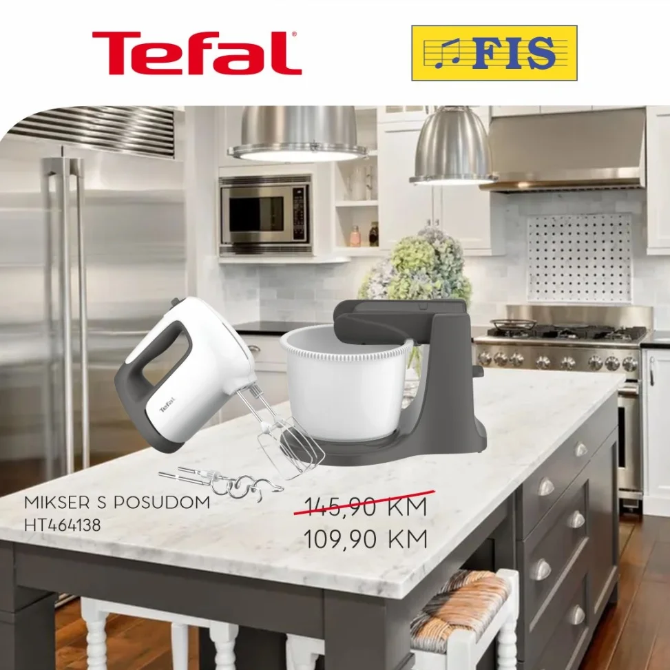 Fis akcija KRUPS/TEFAL/ROWENTA 9-24.7.2025. - ustedite.ba