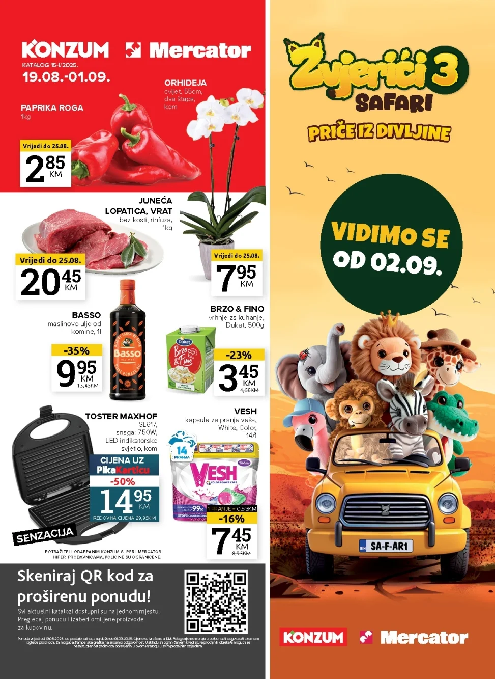 Konzum katalog 19.8-1.9.2025. - ustedite.ba