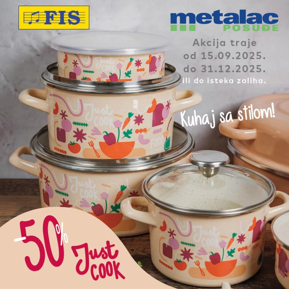 Fis akcija METALAC – SNIŽENJE OD 50% 15.9-31.12.2025. - ustedite.ba