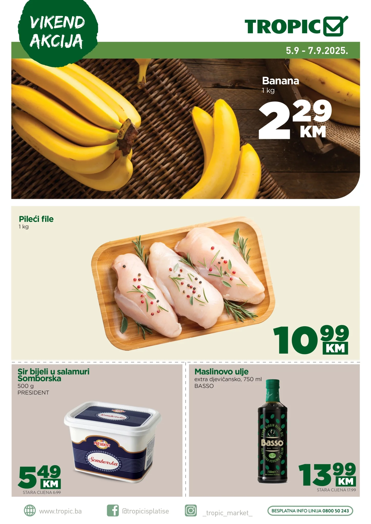 Tropic vikend akcija 5-7.9.2025. - ustedite.ba