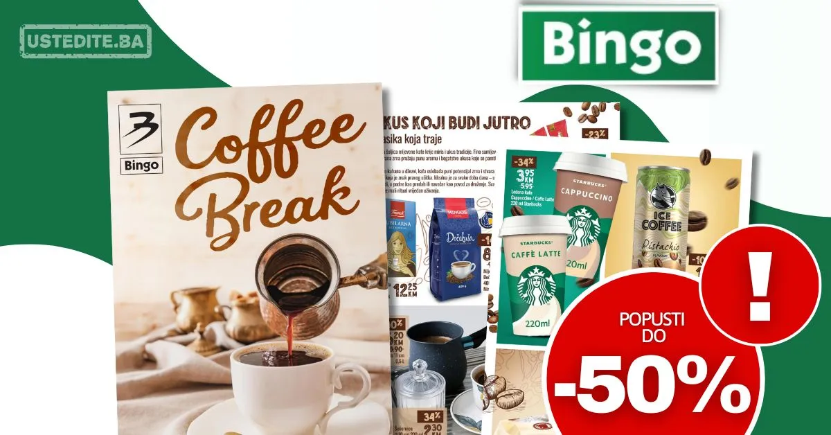 Bingo katalog KAFA - sniženja i akcija 24.9-1.10.2025. - ustedite.ba