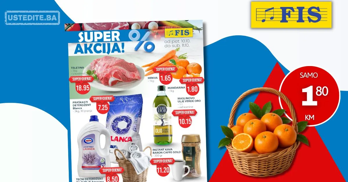 Fis vikend akcija 10-11.10.2025. - ustedite.ba