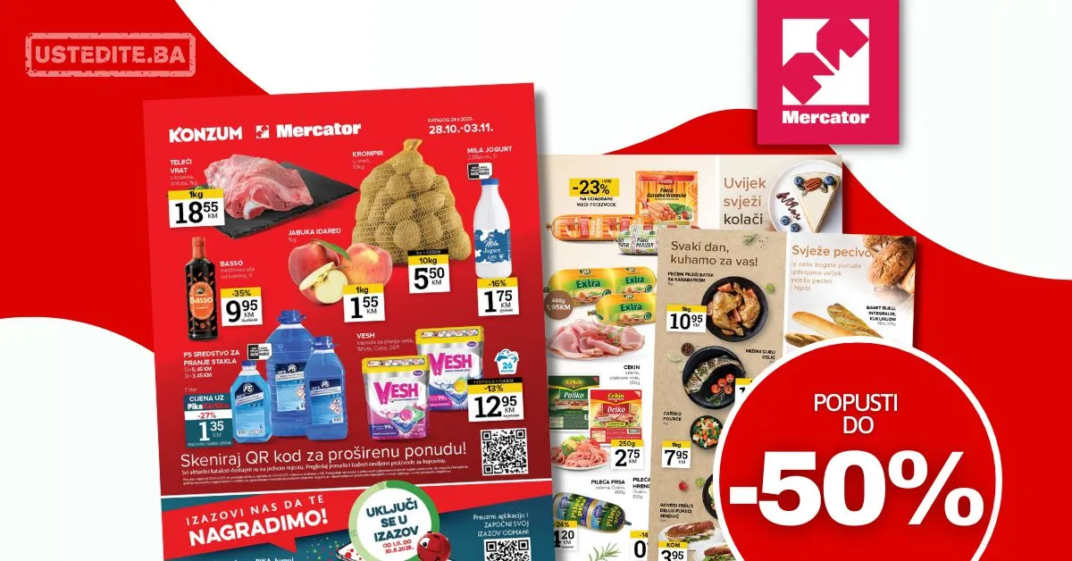 Mercator katalog 28.10-3.11.2025. - ustedite.ba