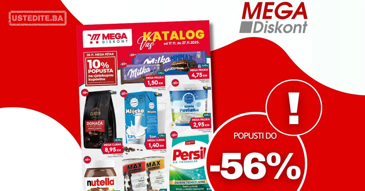 Mega Diskont katalog 17-27.11.2025. - ustedite.ba