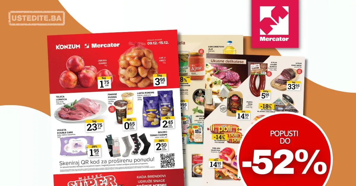 Mercator katalog 9-15.12.2025. - ustedite.ba