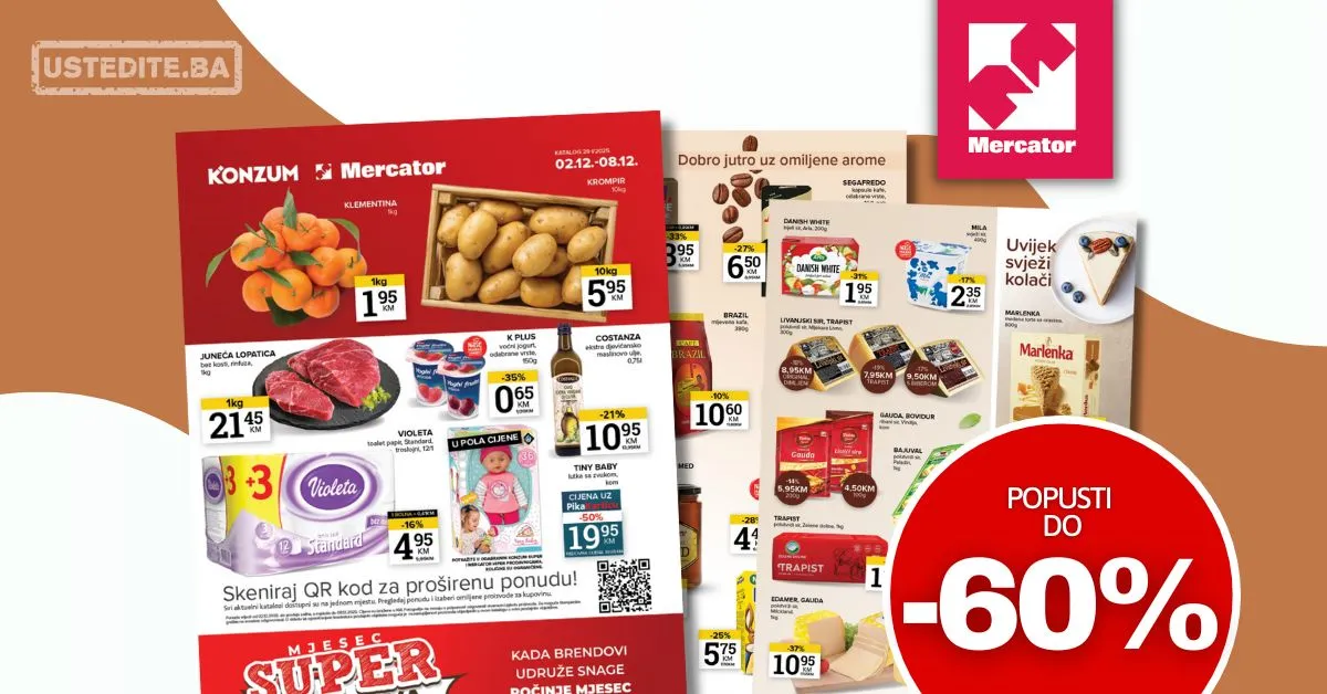Mercator katalog 2-8.12.2025. - ustedite.ba