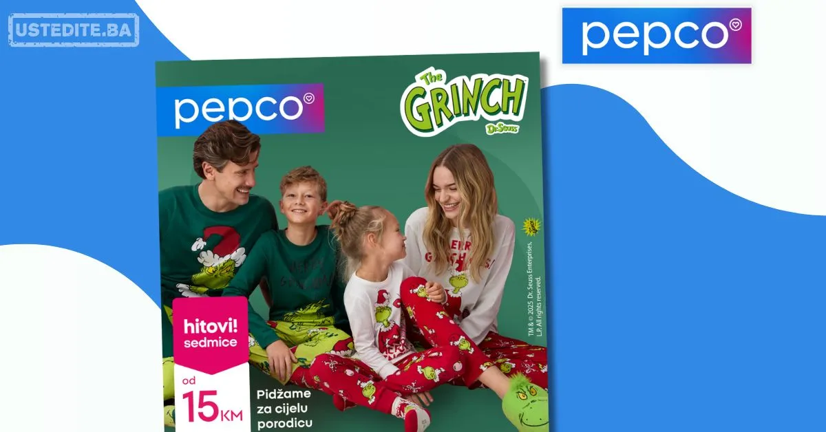 Pepco katalog - Grinch pidžame, decembar 2025. - ustedite.ba
