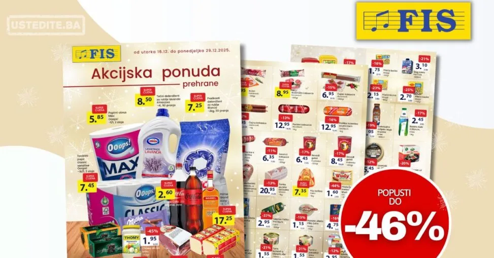 Fis katalog PREHRANA & NEPREHRANA 16-29.12.2025. - ustedite.ba