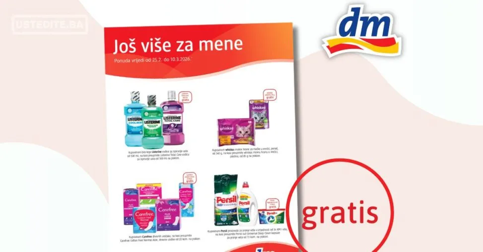 dm GRATIS 25.2-10.3.2026. - ustedite.ba